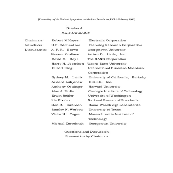 Discussants - ACL Anthology