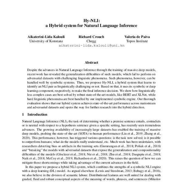 Hy-NLI: a Hybrid system for Natural Language Inference - ACL Anthology