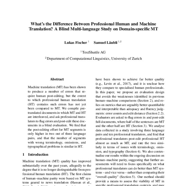 What’s the Difference Between Professional Human and Machine ...