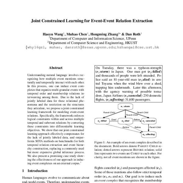 Joint Constrained Learning For Event Event Relation Extraction Acl