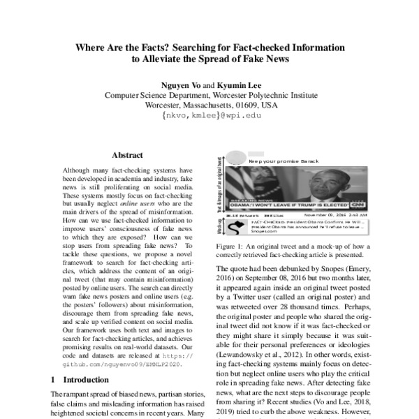 Where Are the Facts? Searching for Fact-checked Information to ...