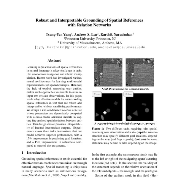 Robust and Interpretable Grounding of Spatial References with Relation ...