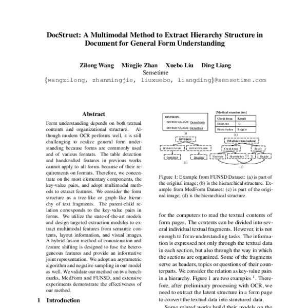DocStruct: A Multimodal Method to Extract Hierarchy Structure in Document for General Form ...