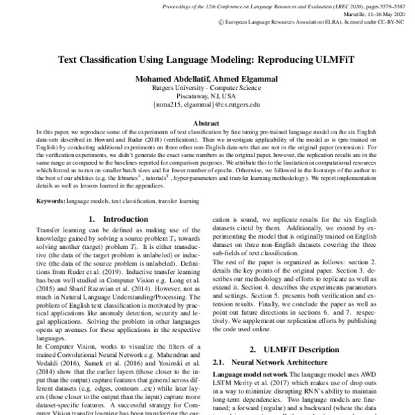 ULMFiT replication - ACL Anthology