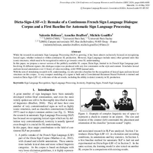 Dicta-Sign-LSF-v2: Remake of a Continuous French Sign Language Dialogue ...