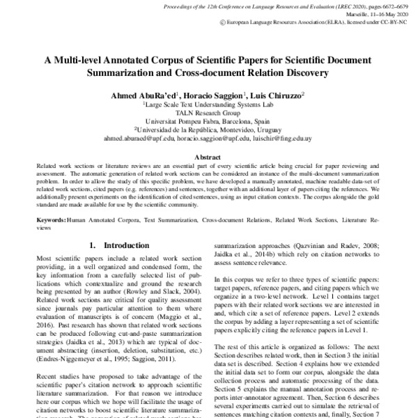 A Multi-level Annotated Corpus of Scientific Papers for Scientific ...