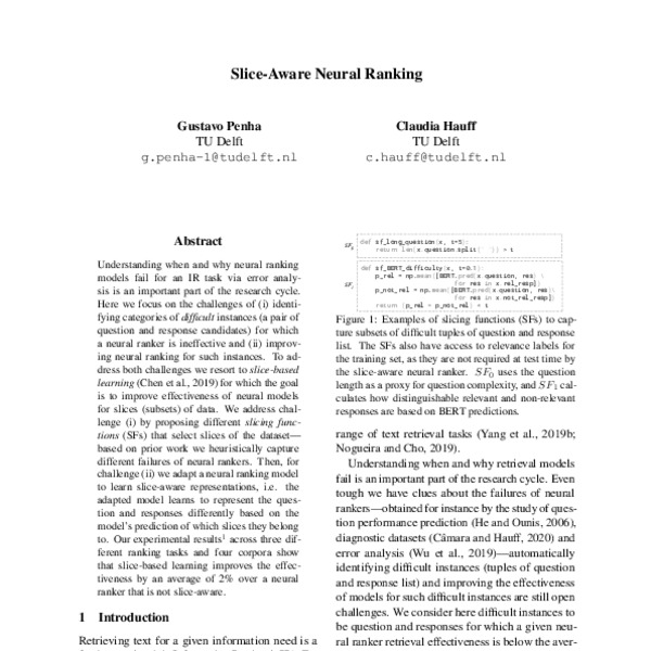Slice-Aware Neural Ranking - ACL Anthology