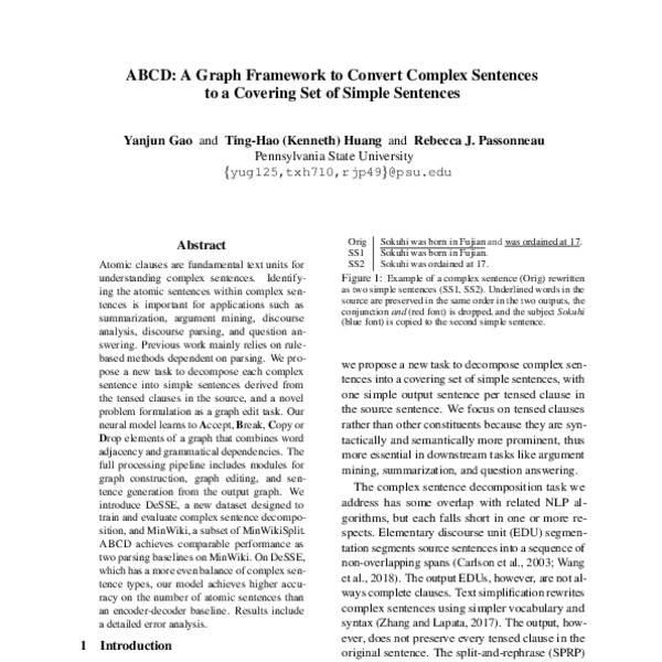 ABCD: A Graph Framework to Convert Complex Sentences to a Covering Set ...