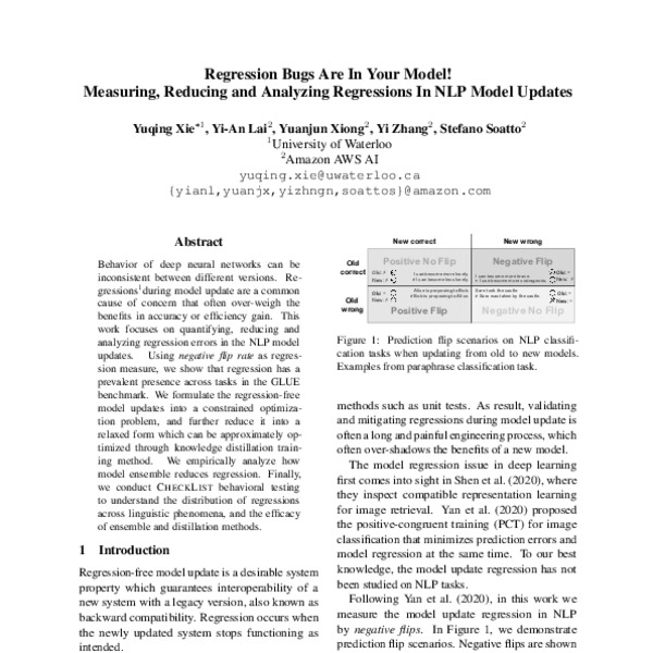 Regression Bugs Are In Your Model! Measuring, Reducing and Analyzing ...
