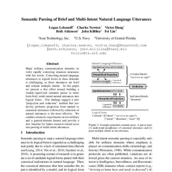 Semantic Parsing of Brief and Multi-Intent Natural Language Utterances - ACL Anthology