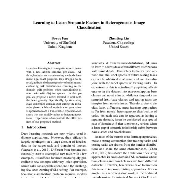 Learning to Learn Semantic Factors in Heterogeneous Image Classification - ACL Anthology