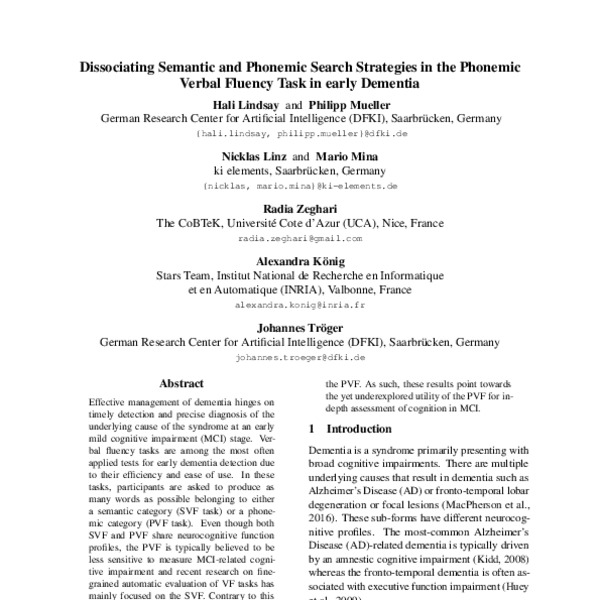 Dissociating Semantic and Phonemic Search Strategies in the Phonemic ...