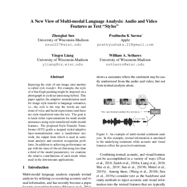 A New View of Multi-modal Language Analysis: Audio and Video Features ...