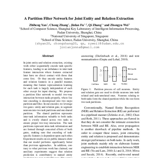 A Partition Filter Network for Joint Entity and Relation Extraction - ACL Anthology