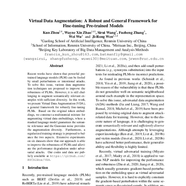 Virtual Data Augmentation: A Robust and General Framework for Fine ...