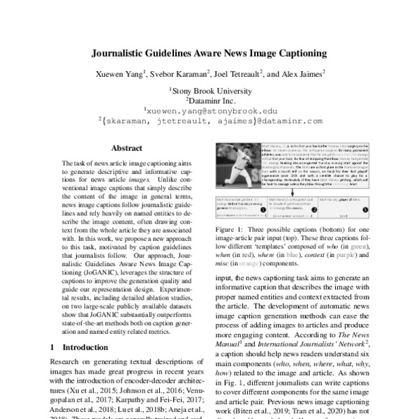 Journalistic Guidelines Aware News Image Captioning - ACL Anthology