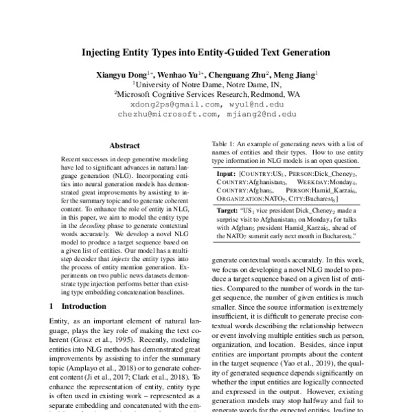 Injecting Entity Types into Entity-Guided Text Generation - ACL Anthology