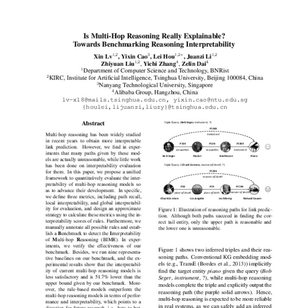 Is Multi-Hop Reasoning Really Explainable? Towards Benchmarking Reasoning Interpretability - ACL ...