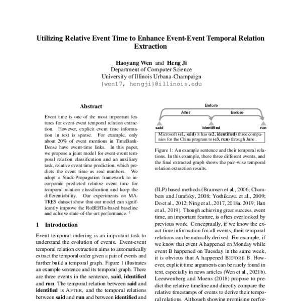 Utilizing Relative Event Time to Enhance Event-Event Temporal Relation Extraction - ACL Anthology