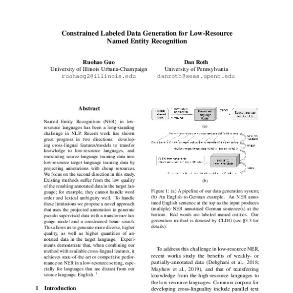 Constrained Labeled Data Generation for Low-Resource Named Entity Recognition - ACL Anthology