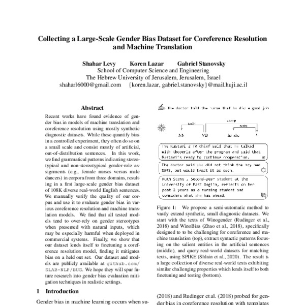 Collecting A Large Scale Gender Bias Dataset For Coreference Resolution