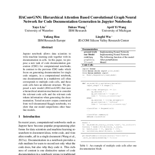 HAConvGNN: Hierarchical Attention Based Convolutional Graph Neural Network for Code ...