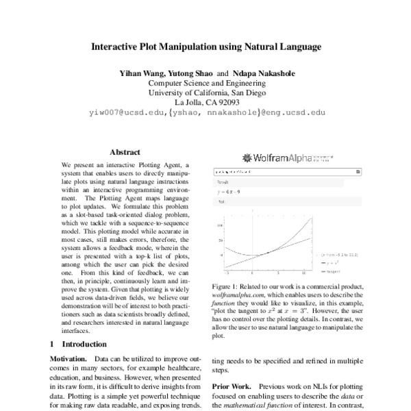 Interactive Plot Manipulation using Natural Language - ACL Anthology