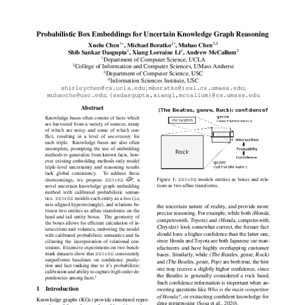 Probabilistic Box Embeddings for Uncertain Knowledge Graph Reasoning - ACL Anthology