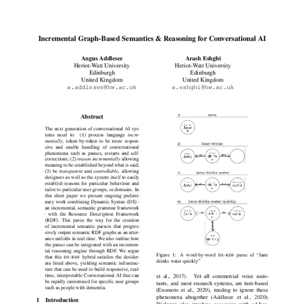 Incremental Graph-Based Semantics and Reasoning for Conversational AI ...
