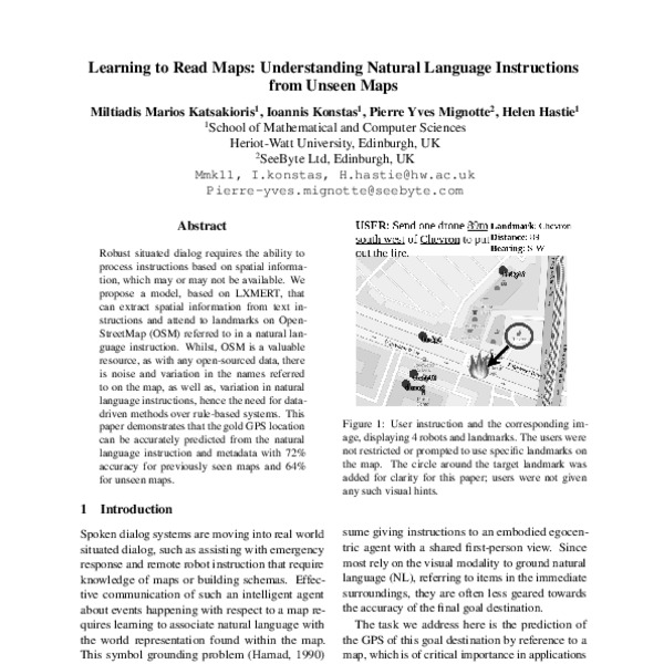 Learning to Read Maps: Understanding Natural Language Instructions from ...