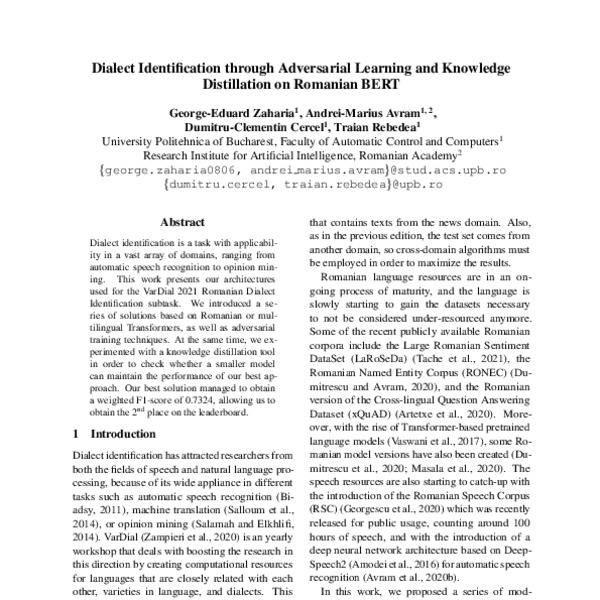 Dialect Identification through Adversarial Learning and Knowledge ...