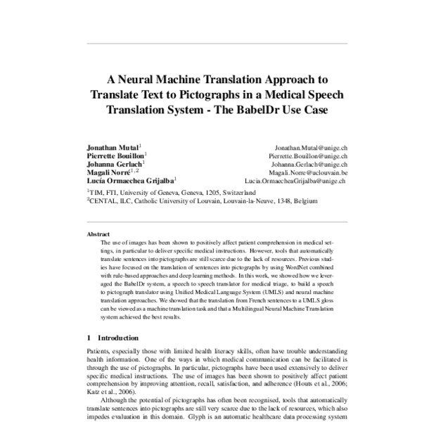 A Neural Machine Translation Approach to Translate Text to Pictographs ...
