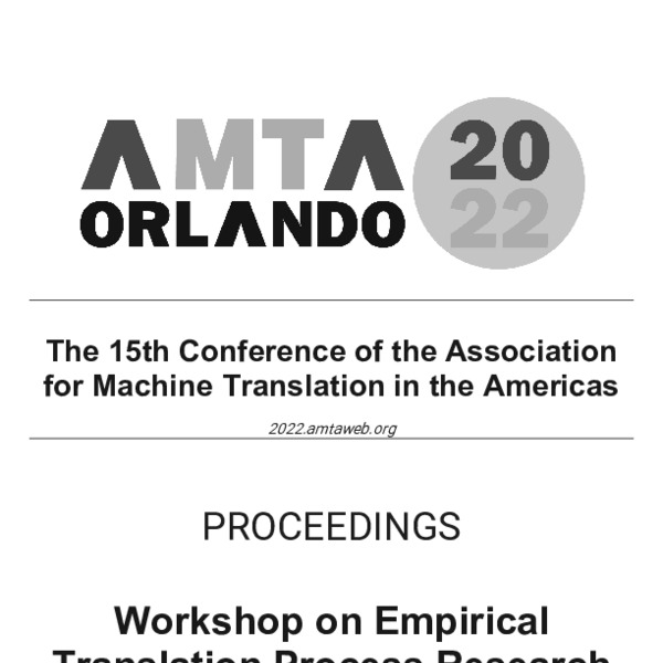 Proceedings of the 15th biennial conference of the Association for ...