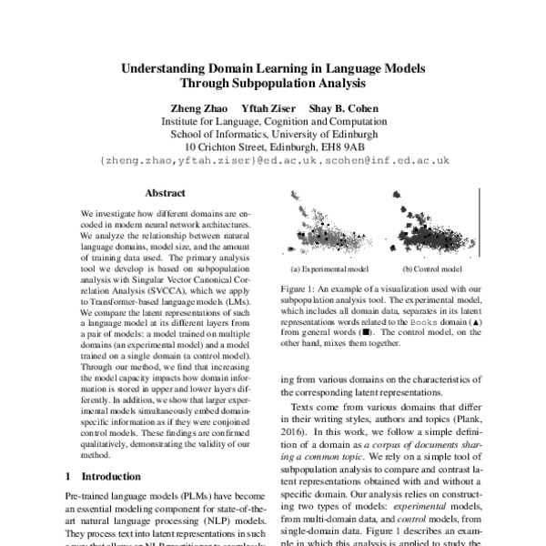 Understanding Domain Learning in Language Models Through Subpopulation ...