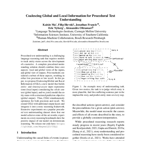 Coalescing Global and Local Information for Procedural Text Understanding - ACL Anthology