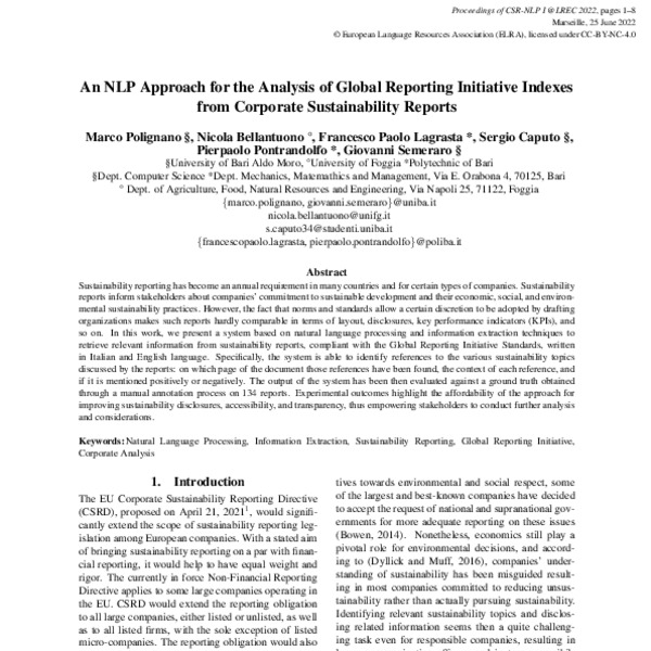 An NLP Approach for the Analysis of Global Reporting Initiative Indexes ...