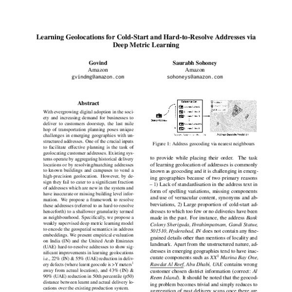 Learning Geolocations for Cold-Start and Hard-to-Resolve Addresses via ...