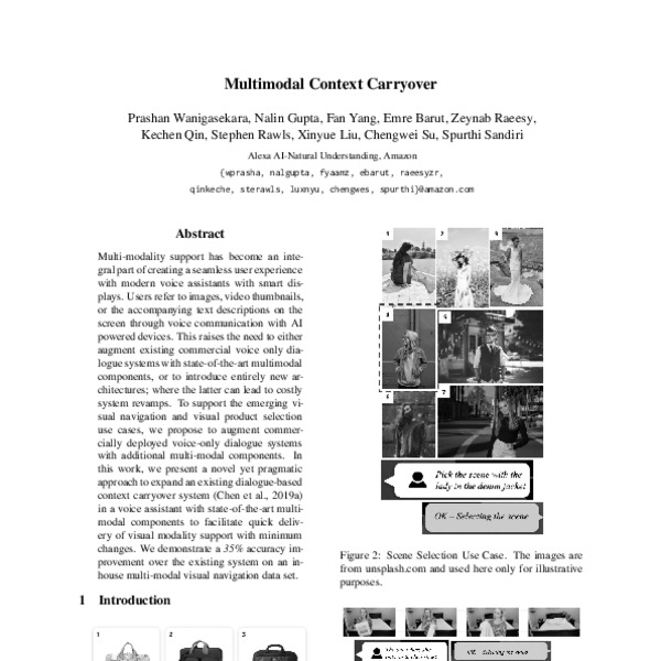 Multimodal Context Carryover - ACL Anthology