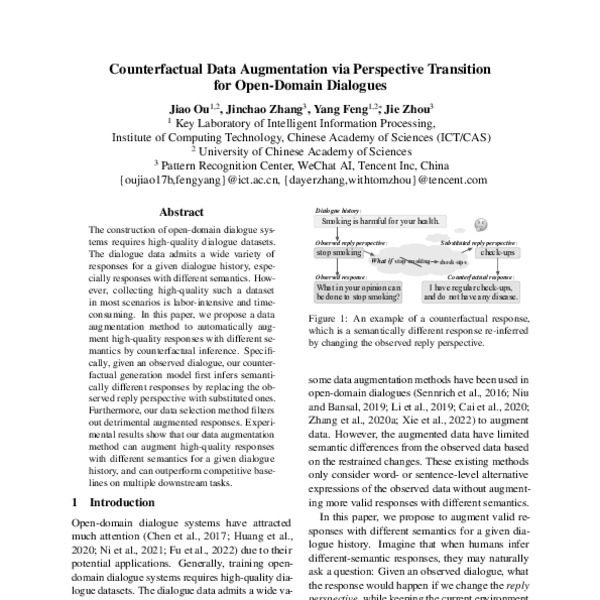 Counterfactual Data Augmentation via Perspective Transition for Open-Domain Dialogues - ACL ...