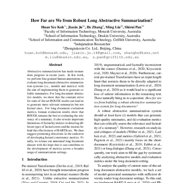 How Far are We from Robust Long Abstractive Summarization? - ACL Anthology
