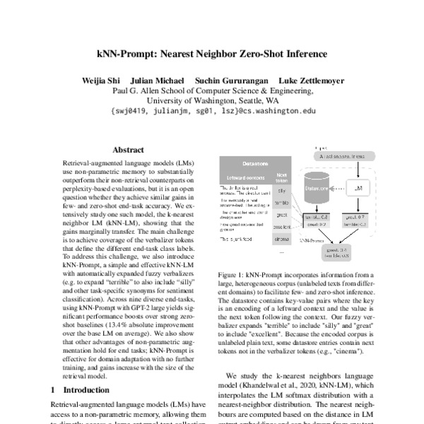 Nearest Neighbor Zero-Shot Inference - ACL Anthology