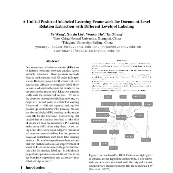 A Unified Positive-Unlabeled Learning Framework for Document-Level Relation Extraction with ...