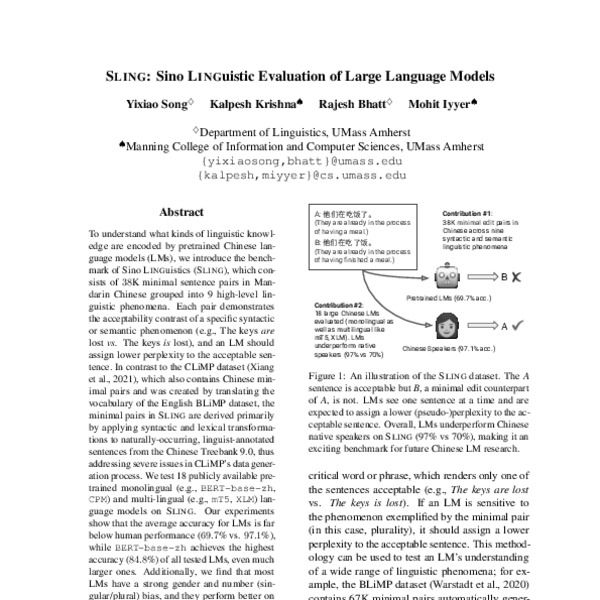 SLING: Sino Linguistic Evaluation of Large Language Models - ACL Anthology