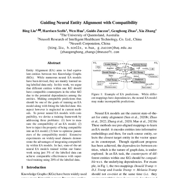 Guiding Neural Entity Alignment with Compatibility - ACL Anthology