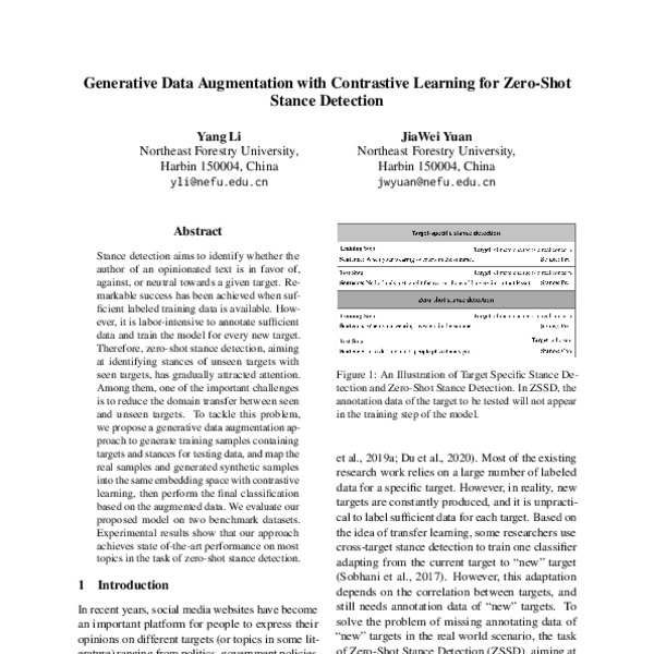 Generative Data Augmentation with Contrastive Learning for Zero-Shot Stance Detection - ACL ...