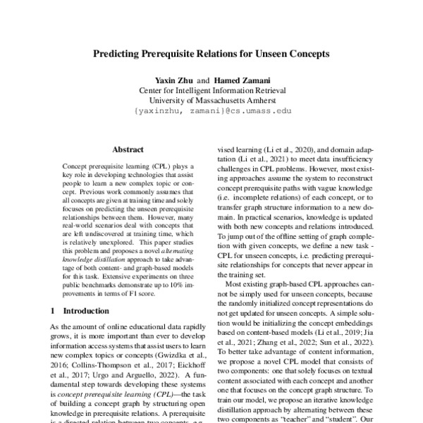 Predicting Prerequisite Relations for Unseen Concepts - ACL Anthology