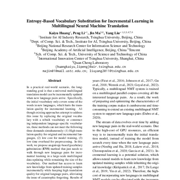 Entropy-Based Vocabulary Substitution for Incremental Learning in ...