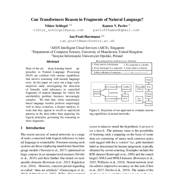 Can Transformers Reason in Fragments of Natural Language? - ACL Anthology