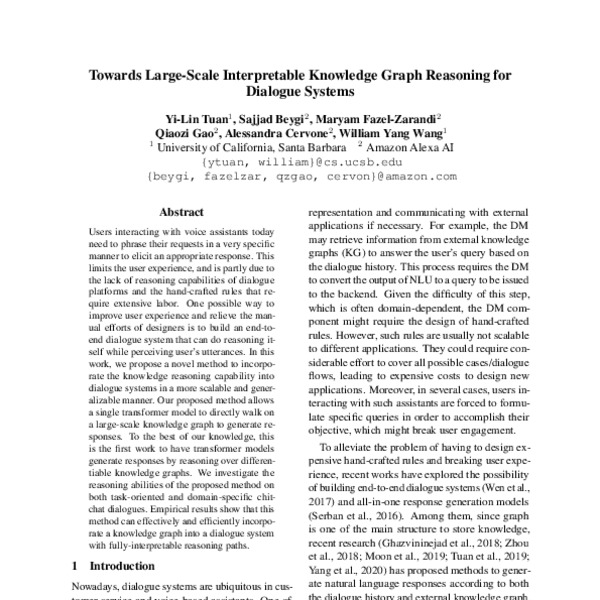 Towards Large Scale Interpretable Knowledge Graph Reasoning For