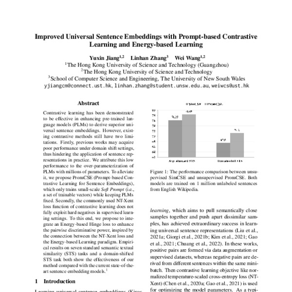 Improved Universal Sentence Embeddings with Prompt-based Contrastive ...